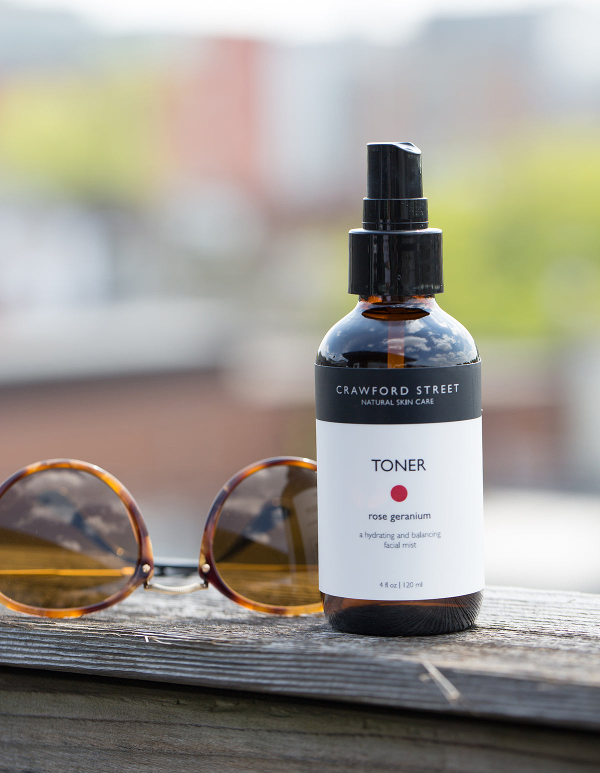 All Natural Luxury Toner With Rose Geranium |Crawford Street Skin Care